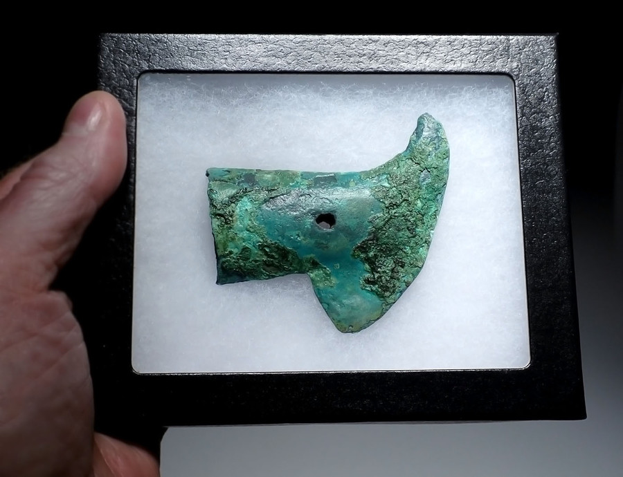 EXCELLENT ANCIENT LAC VIET BRONZE WAR AXE FROM THE SOUTHEAST ASIA DONG ...
