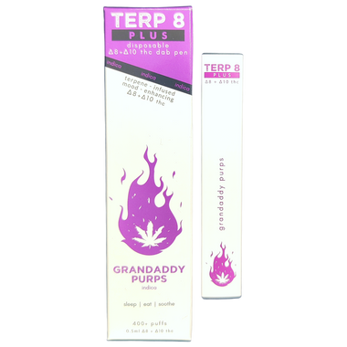 1-Gram Grandaddy Purps Delta-8 + Delta-10 THC Disposable Dab Bar by ...