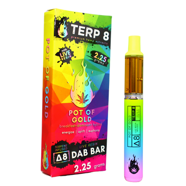 2.25-Gram Pot of Gold Delta-8 Live Resin Disposable Dab Bar | Terp 8 ...
