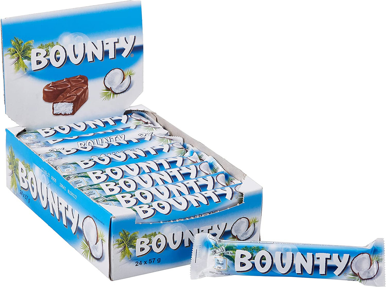 Bounty Chocolate Bar Duo 24x57g - Nomm Company Limited