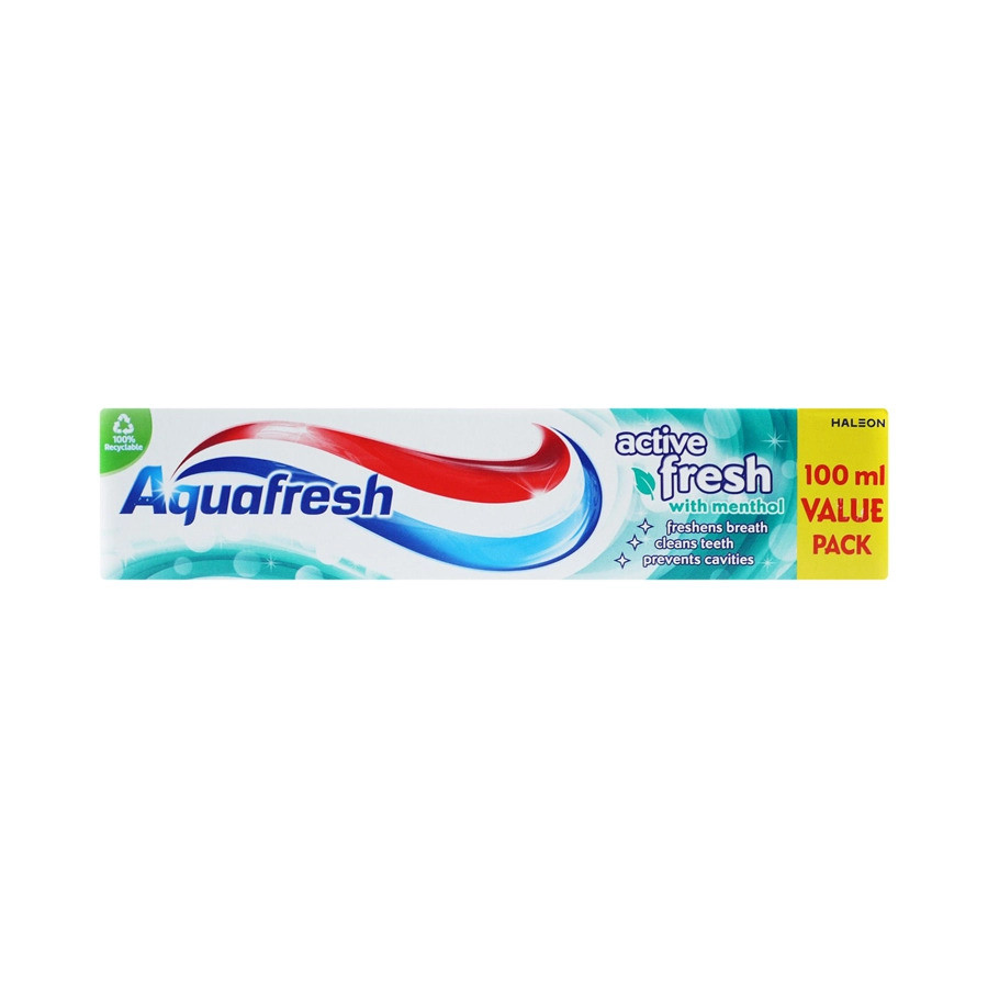 Aquafresh T/Paste Active Fresh 12x100ml - Nomm Company Limited