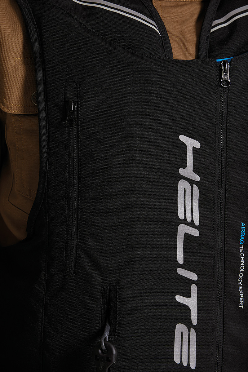 Helite Black Airbag Vest Turtle 2 Technology