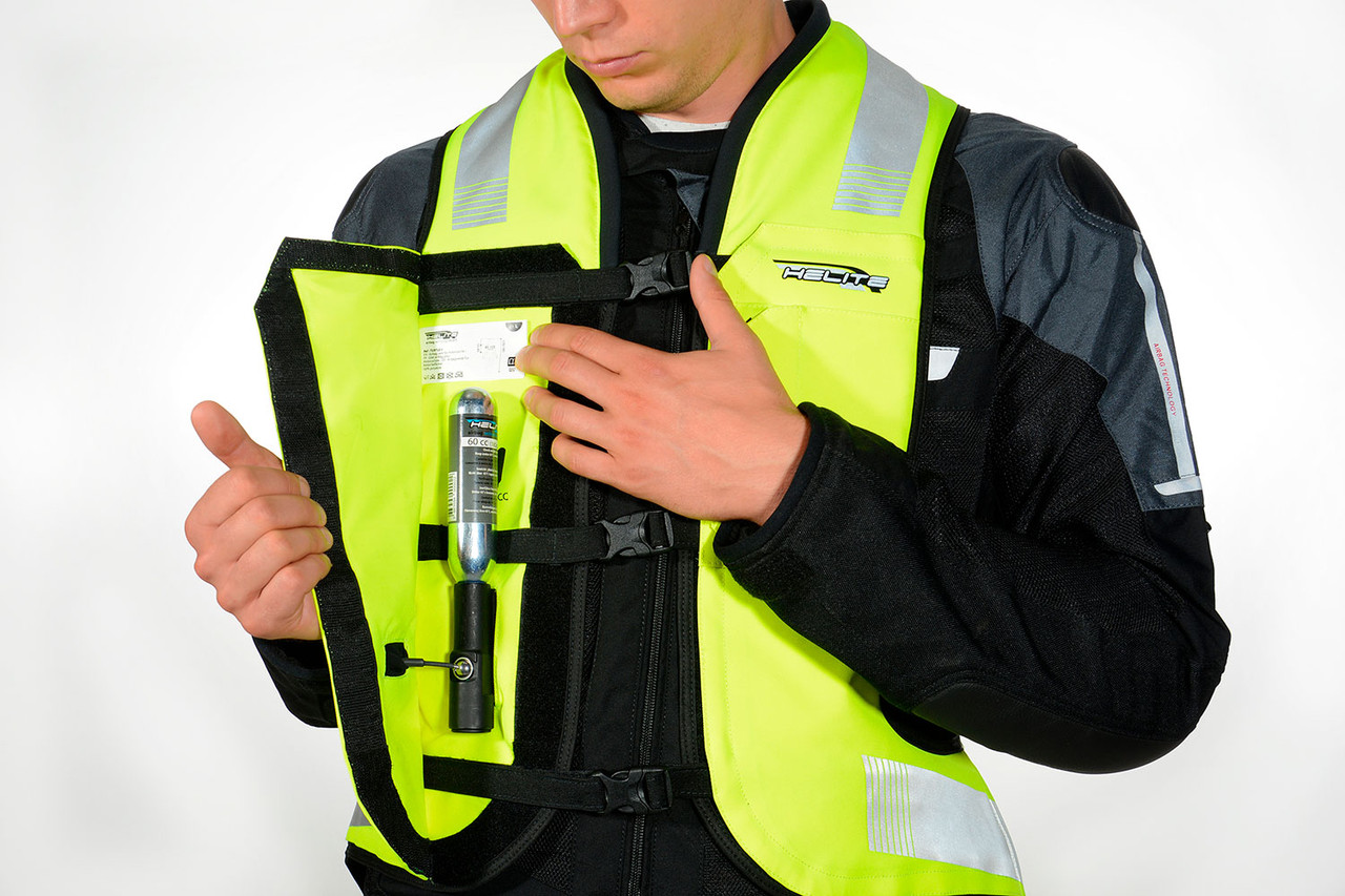 Helite Hi-Viz Airbag Vest Turtle 2 Technology