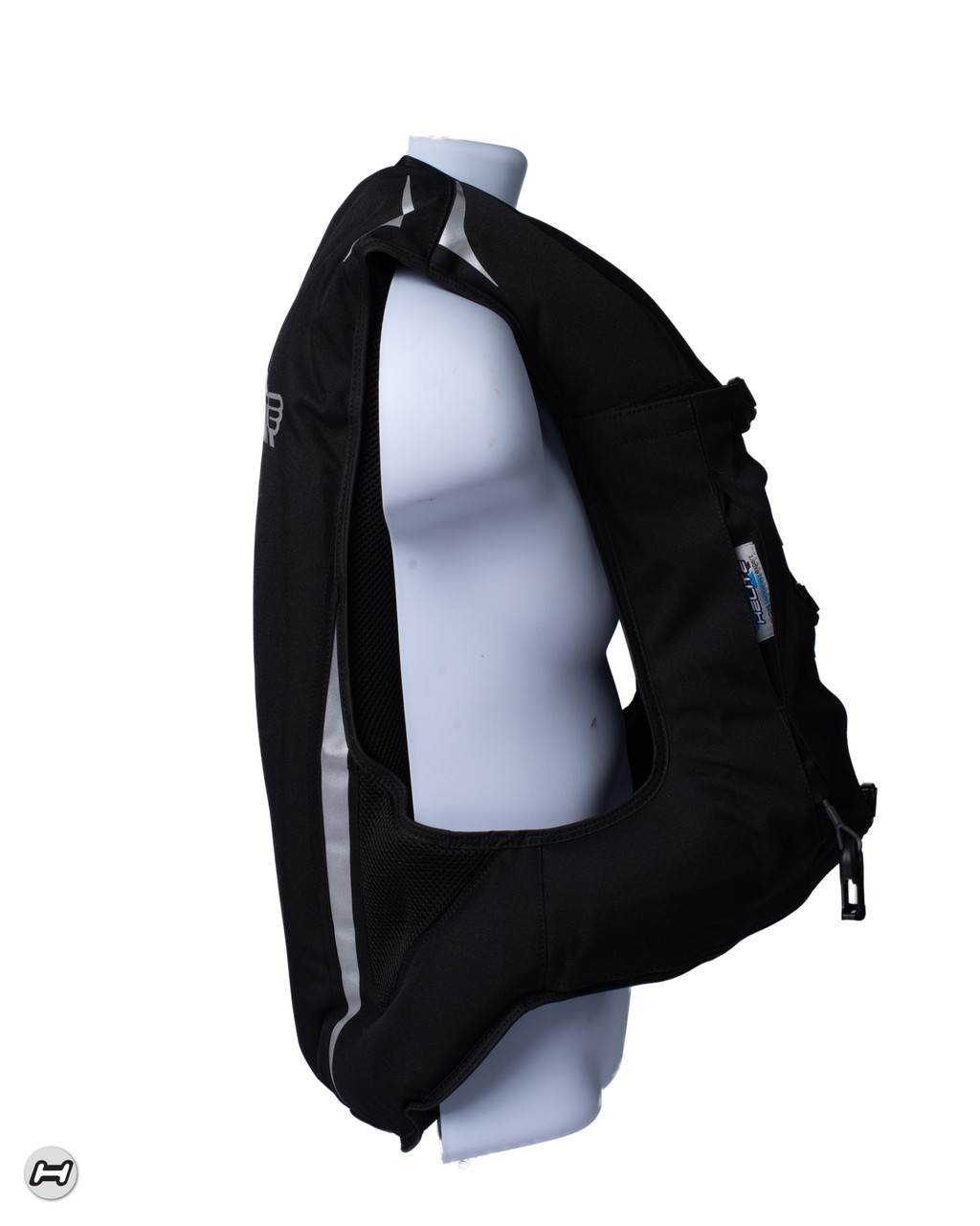 Helite Black Airbag Vest Turtle 2 Technology