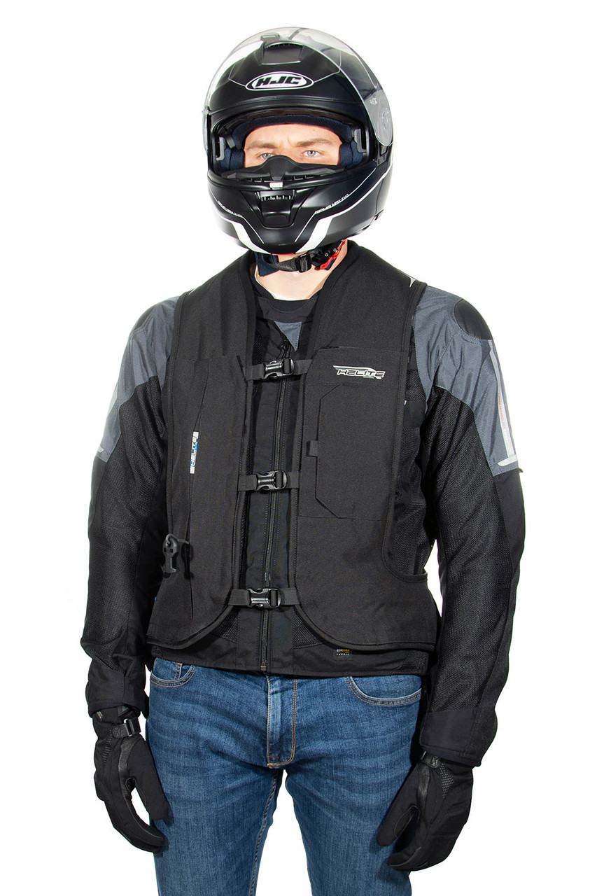 Helite Black Airbag Vest Turtle 2 Technology