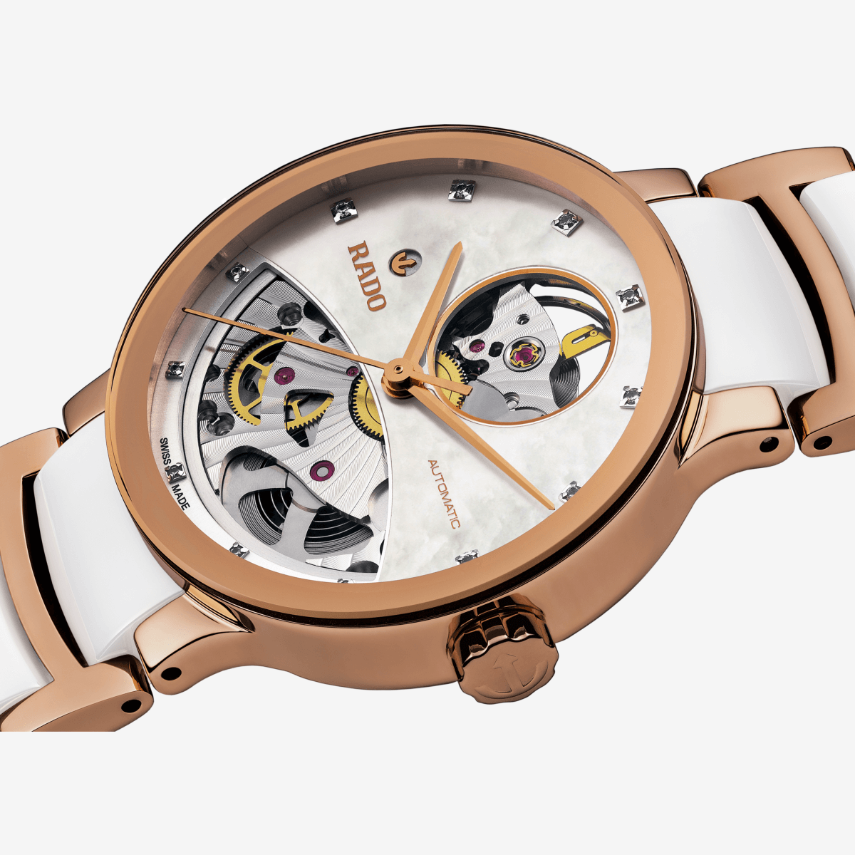Reloj Rado Centrix Automático Diamonds Open Heart - Castejón Joyeros