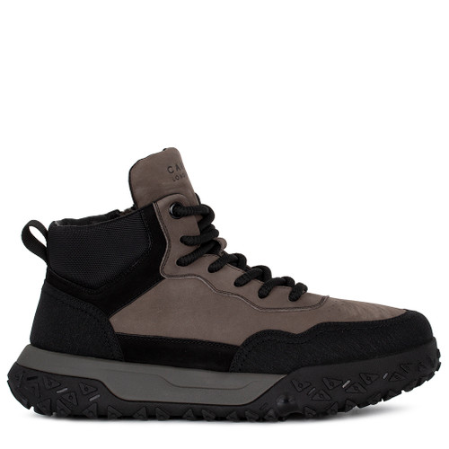 Winter Low-Top Beige Gray and Black Sneakers | TJ COLLECTION