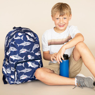 Monogrammed Sharks Backpack | The Gifting Spot