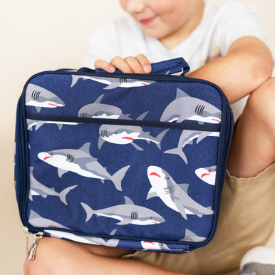Monogrammed Sharks Lunch Box | The Gifting Spot
