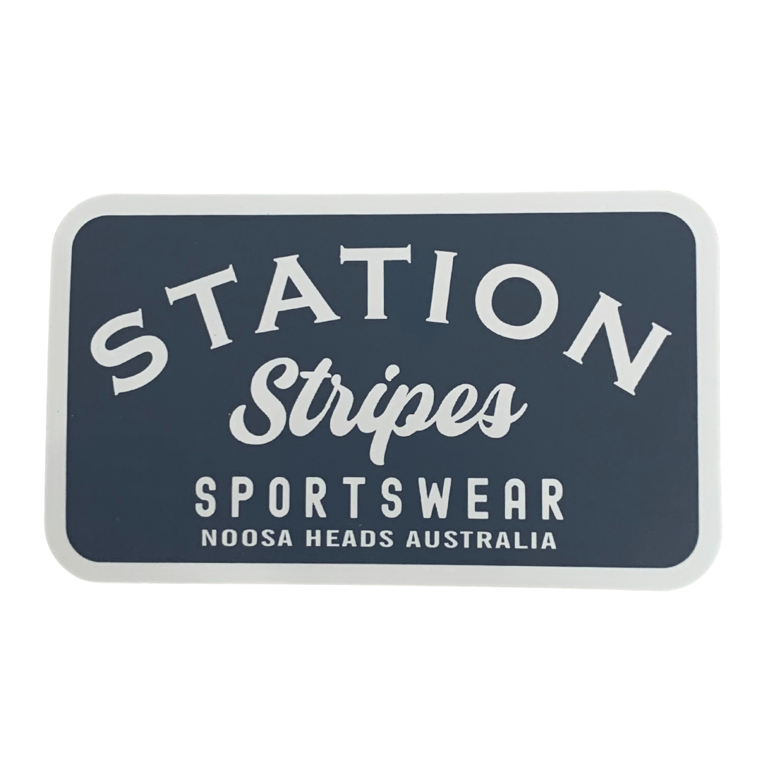 Station Stripes Sportswear Sticker - Station Stripes