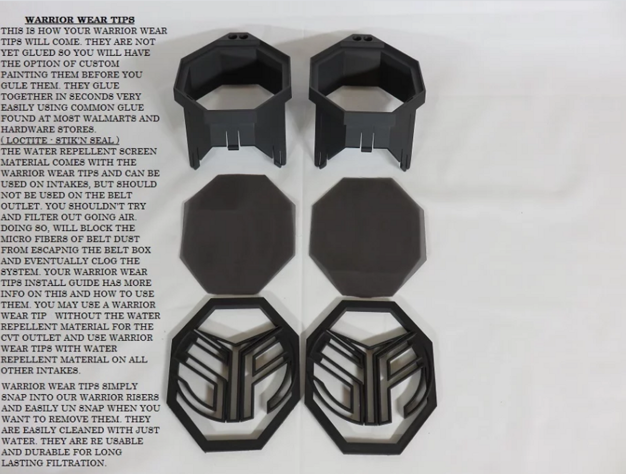 Polaris Rzr Xp 1000 3 Snorkel Kit By Sya Warrior Riser
