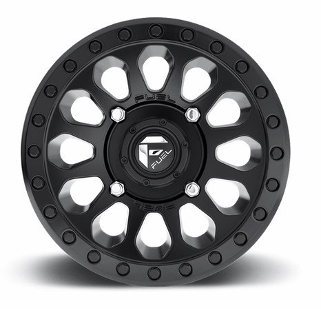 Polaris RZR Fuel Vector D579 Matte Black Wheel Set by Fuel Off-Road
