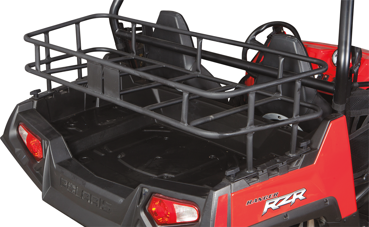 Polaris RZR 800 Rear Cargo Bed Rack (Powder Coated Black) by Moose
