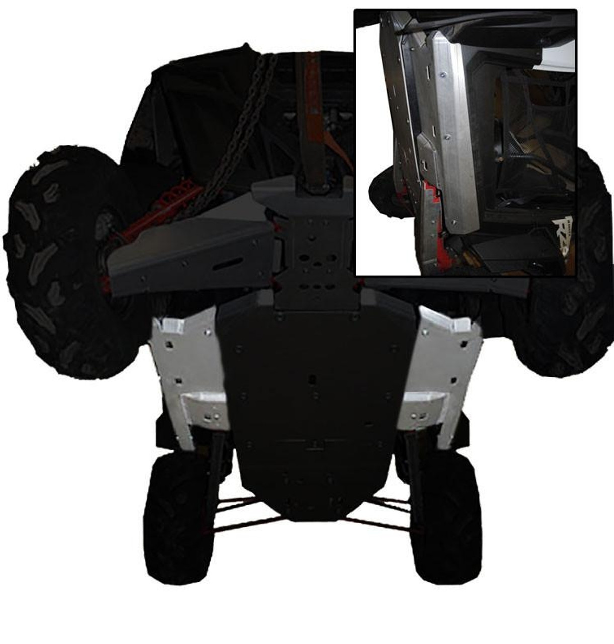 Polaris Rzr 900 Xp 2 Piece Aluminum Rock Slider Set By Ricochet Off