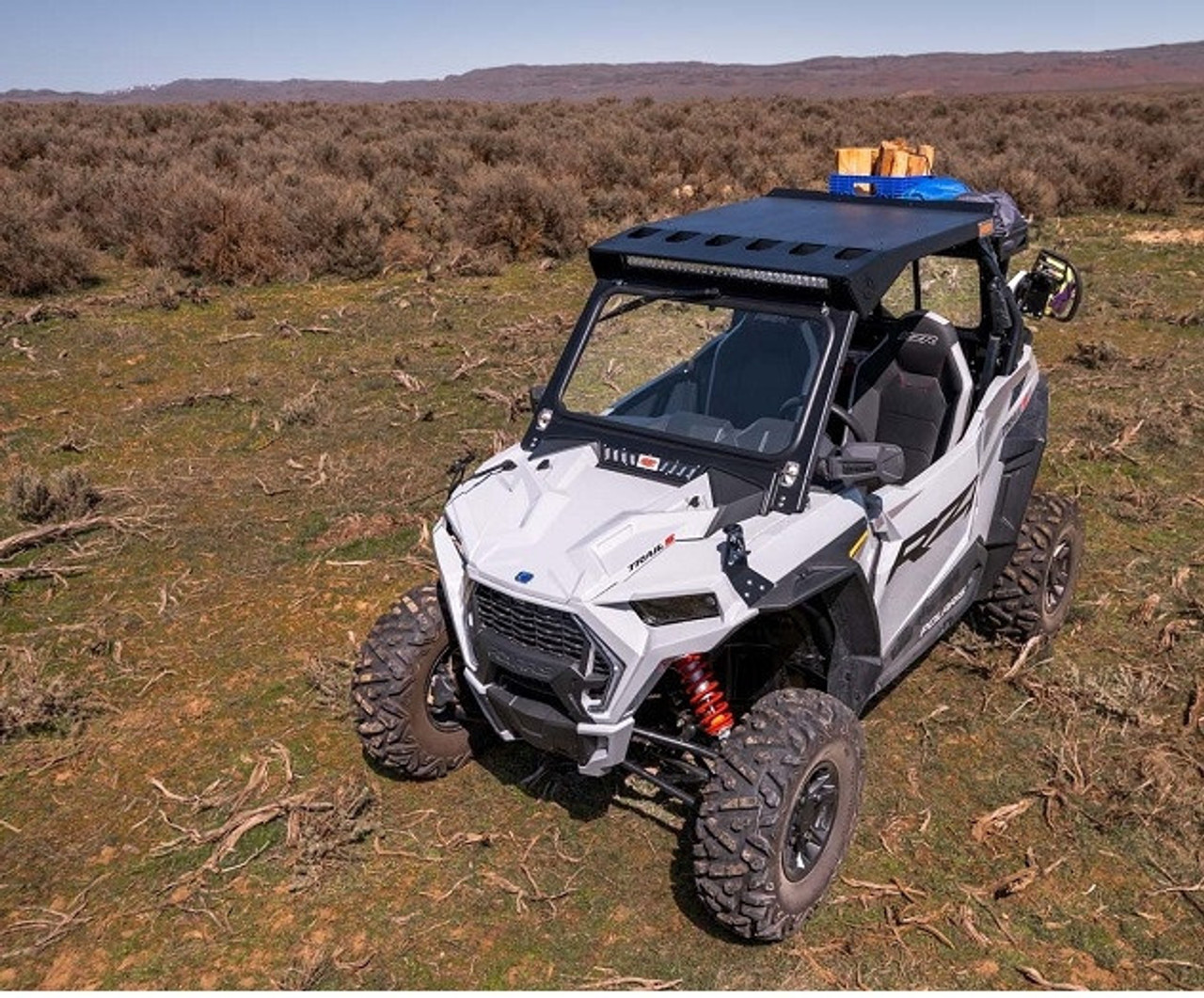 Polaris RZR Trail Folding Glass Windshield by RazorBack Offroad - RBO4181