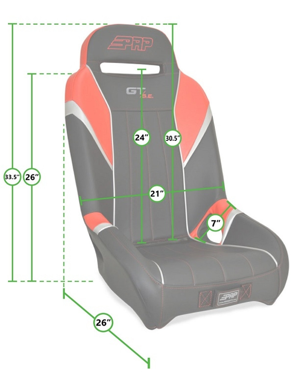 Polaris Rzr Gtse Suspension Seat By Prp Seats A5701 Por Xx Eprzr