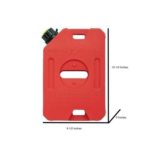 Polaris RZR 1 Gallon Fuel Container by Rotopax - RX-1G - CARB-EPRZR