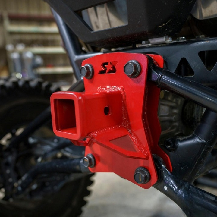 Polaris RZR Double Shear Hitch Receiver Plate by S3 Power Sports - S3257