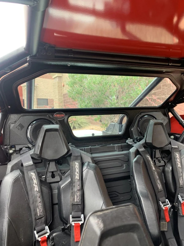 Polaris RZR Pro XP/Turbo R Rear Windshield with Rockford Fosgate System ...