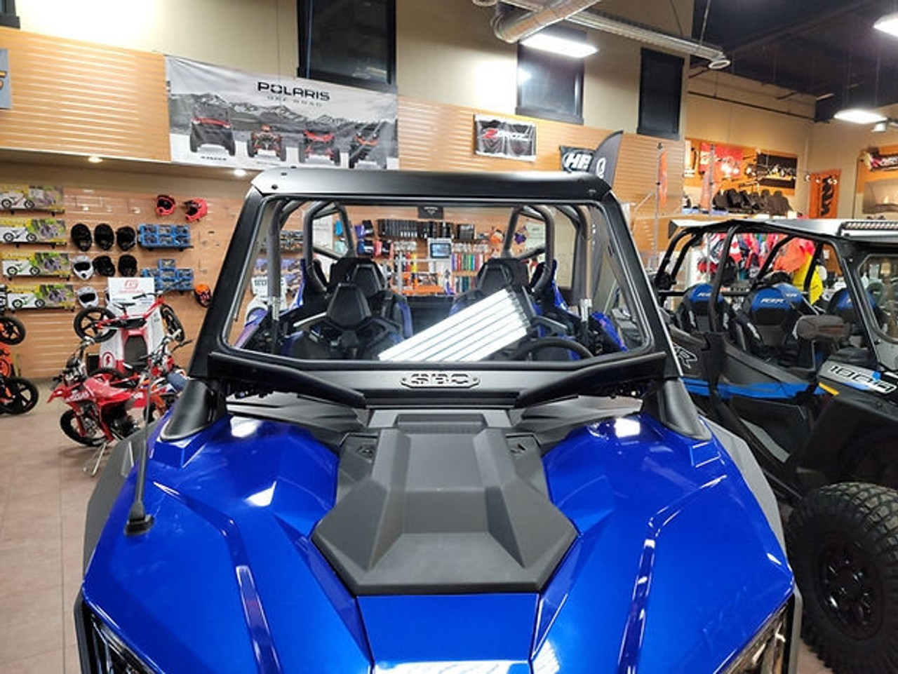 Durable and Clear: Polaris RZR Pro R Glass Windshield by Side by Customs