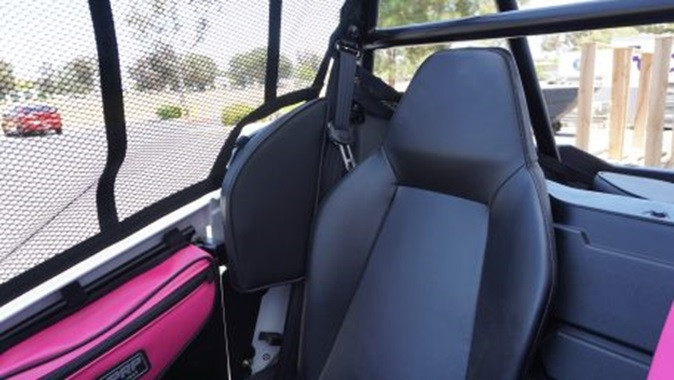 Enhance Safety with Polaris RZR 200 Mesh Window Nets (Pair) from PRP Seats