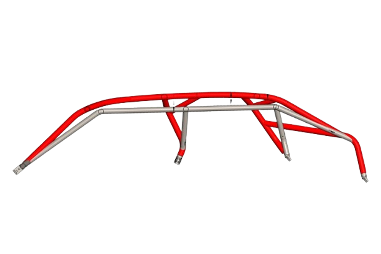 Polaris Rzr Turbo R 4 Baja Spec Roll Cage Assembled Raw Finish