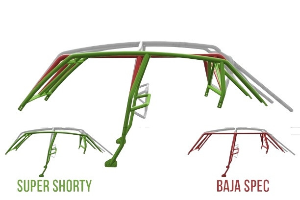 Polaris RZR XP4 1000 / Turbo S Super Shorty Cage Kit by CageWrx ...