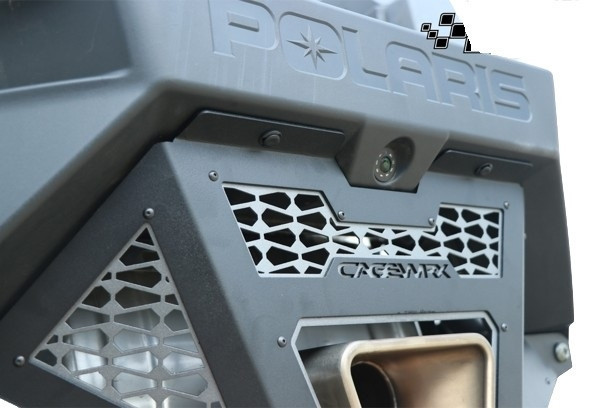 Polaris RZR Pro R Rear Exhaust Cover - Raw by CageWrx - PROREXC
