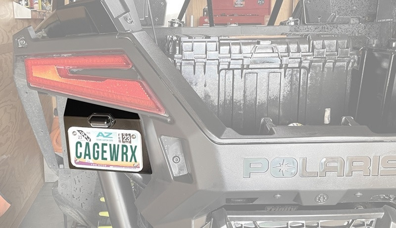 Polaris RZR Pro R / Pro XP License Plate Mount with LED Light by ...