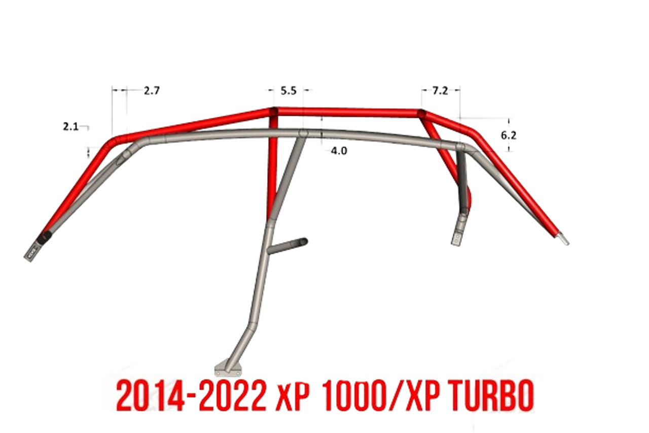 Polaris Rzr 4 Xp 1000 Xp Turbo Super Shorty Roll Cage Assembled