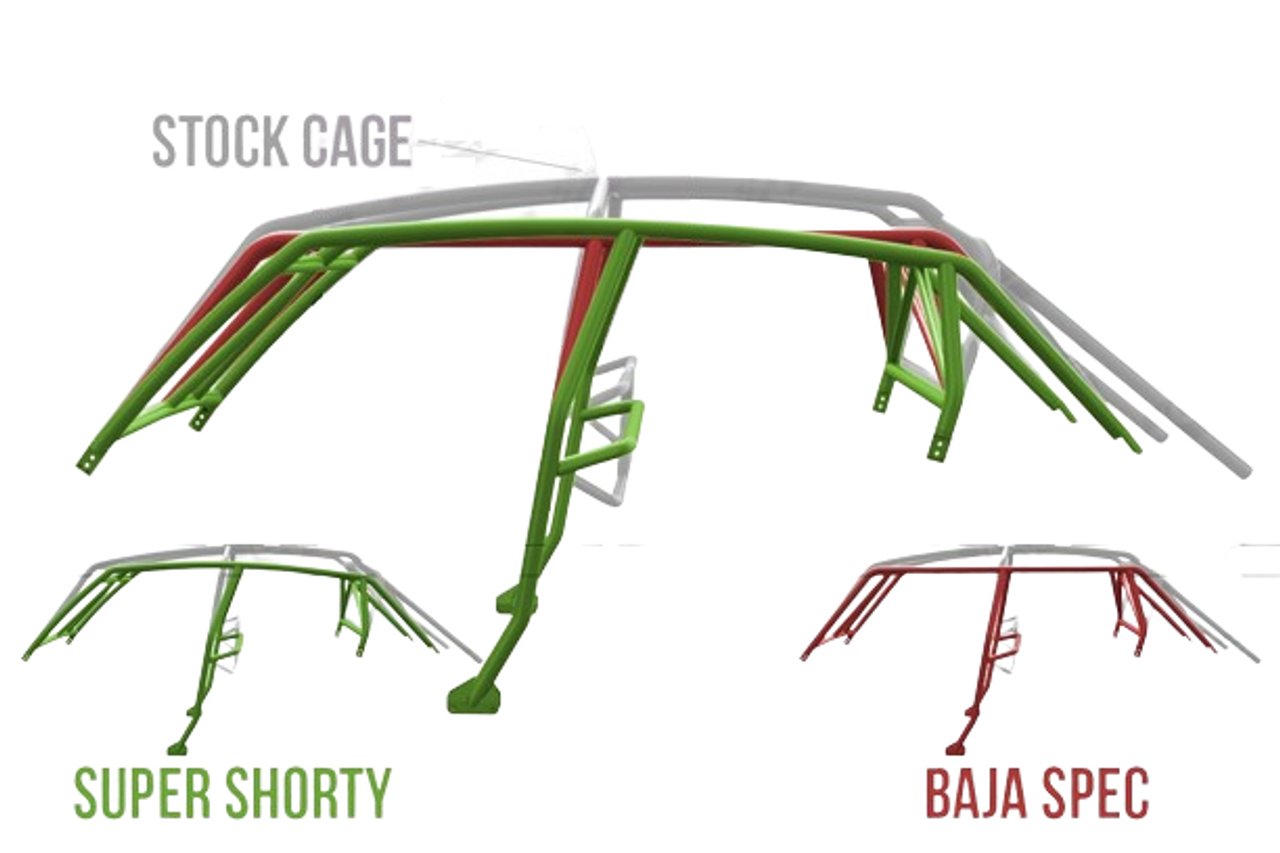 Polaris Rzr 4 Xp 1000 Xp Turbo Baja Spec Roll Cage Assembled Raw