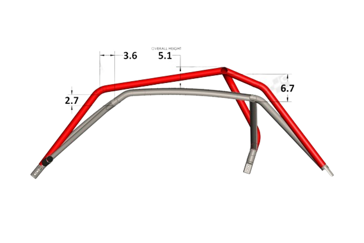 Polaris Rzr Xp 1000 Xp Turbo Super Shorty Roll Cage Raw By