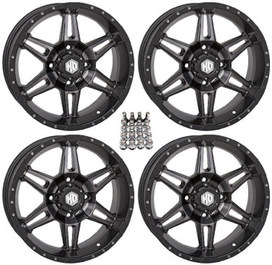 Polaris RZR 12"" Hd3 Atv Wheels/Rims Machined by STI
