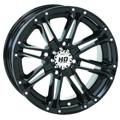 Polaris RZR Hd3 Utv 14"" Black Wheels/Rims by STI Set-of-4x-STHD3GB14x7-7FS