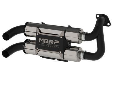 Polaris RZR Stacked Dual Slip-on Performance Series Exhaust by MBRP ...