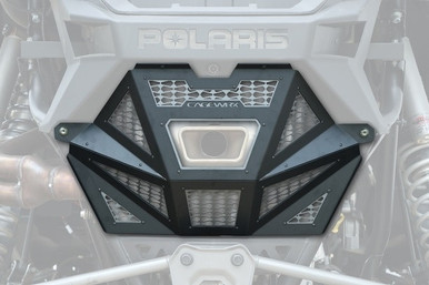 Polaris RZR Pro R Rear Exhaust Cover - Raw by CageWrx - PROREXC