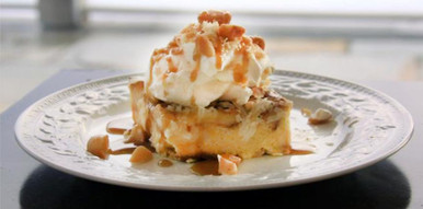 Donatella's Coconut and Macadamia Nut Bread Pudding