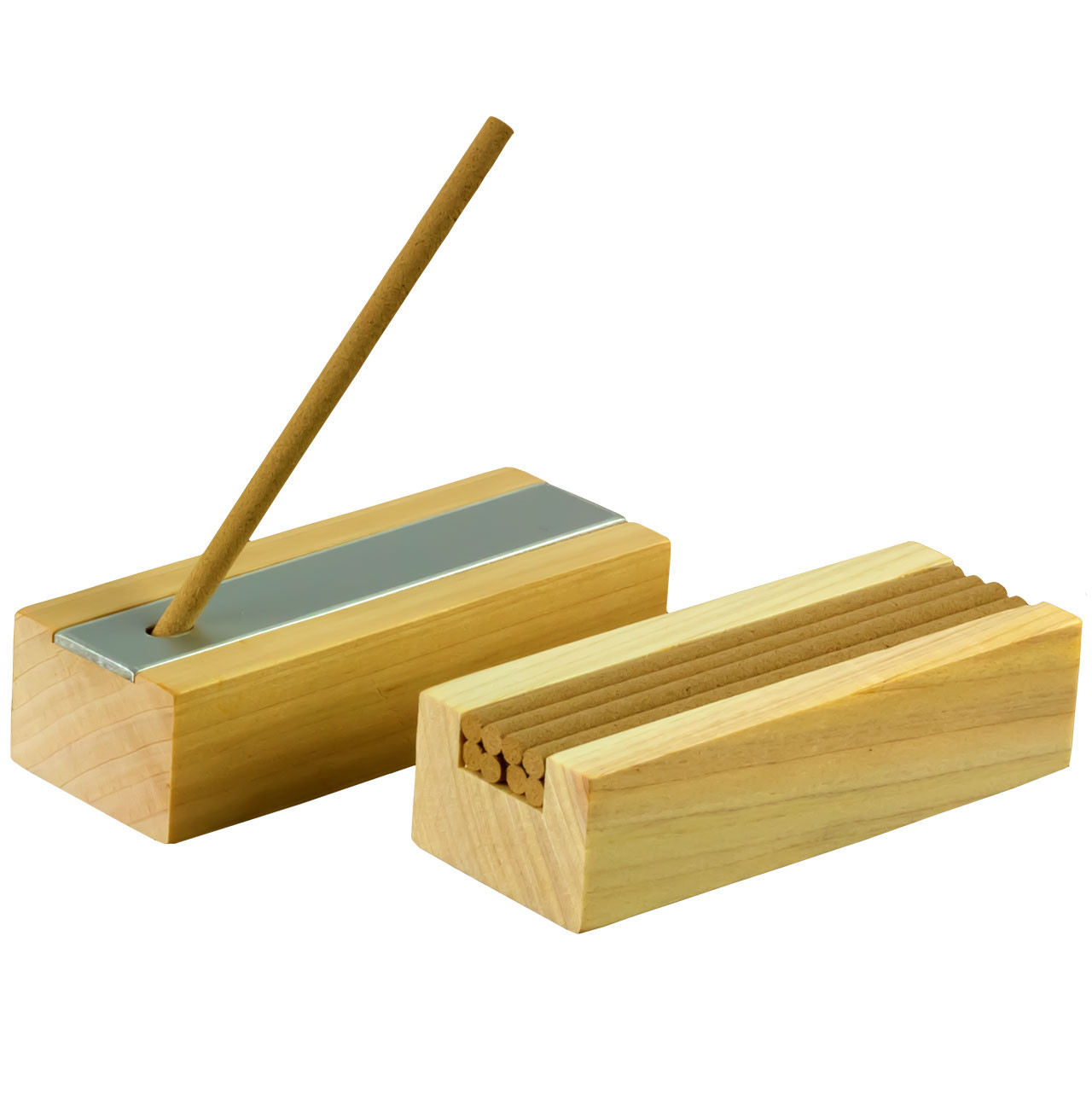 Japanese Hinoki Cypress Incense with Burner - WAWAZA