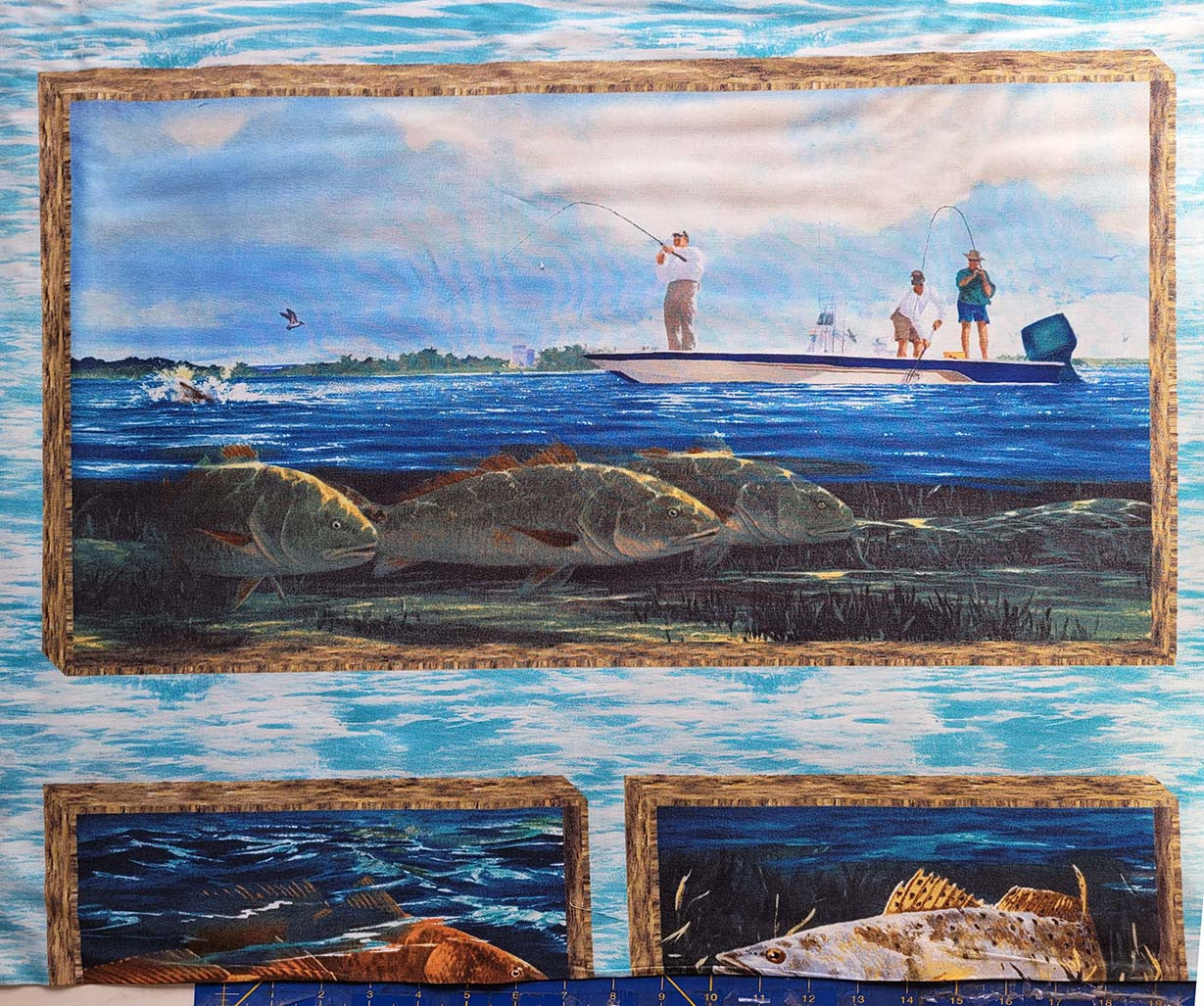 Reel Em In Panel by Wade Butler for Wilmington Prints - Kidsfabrics & Co.