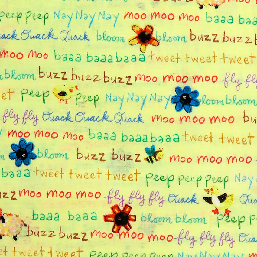 Little Critter Words and Motifs - Kidsfabrics.com