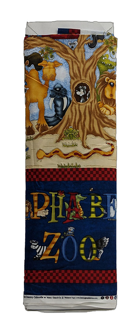 Alphabet Zoo Panel - Kidsfabrics.com