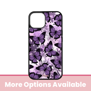 Purple Butterflies iPhone Case - abbyrose