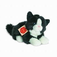 Dooby Hermann Teddy Collection Black & White Lying Cat 906896 Plush ...