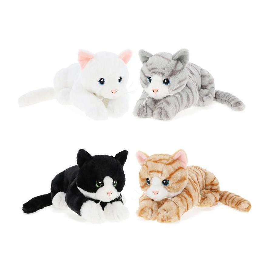 Keel Toys Keeleco Kittens EK2781 Plush Soft Toy White Cat