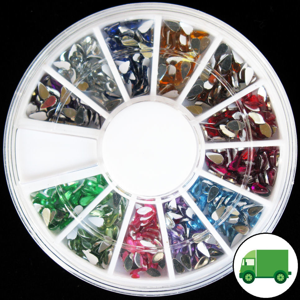 Mixed Rhinestone Wheel (Clear) - Nail Art Decorations