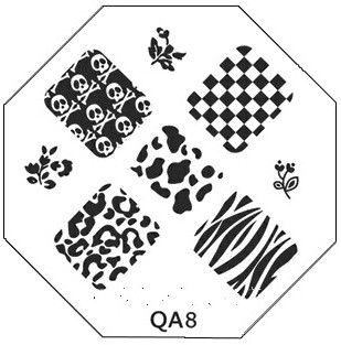 Animal Print Plate QA8 - Image Plate Design