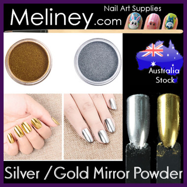 Silver Gold Chrome mirror powder