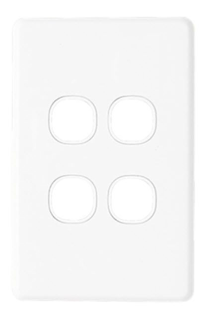 Clipsal 4 Gang Grid And Surround Plate Classic Series - Shorelec ...