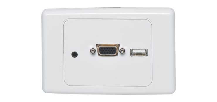 Vga / Usb Plug Connection Clipsal 2000 Wallplate - Shorelec Electrical ...