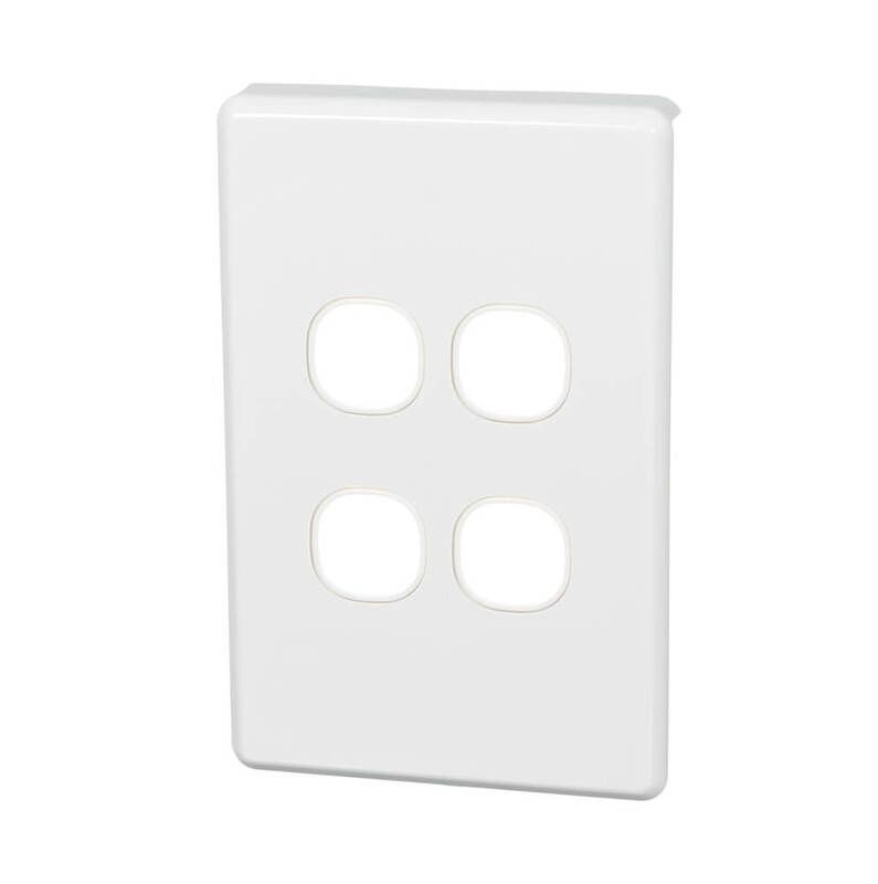 Clipsal | 4 Gang Grid And Surround Classic Series White (Box Of 10 ...